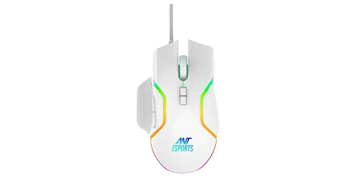 Ant Esports GM320 RGB Optical Wired Gaming Mouse - White | LX INDIA