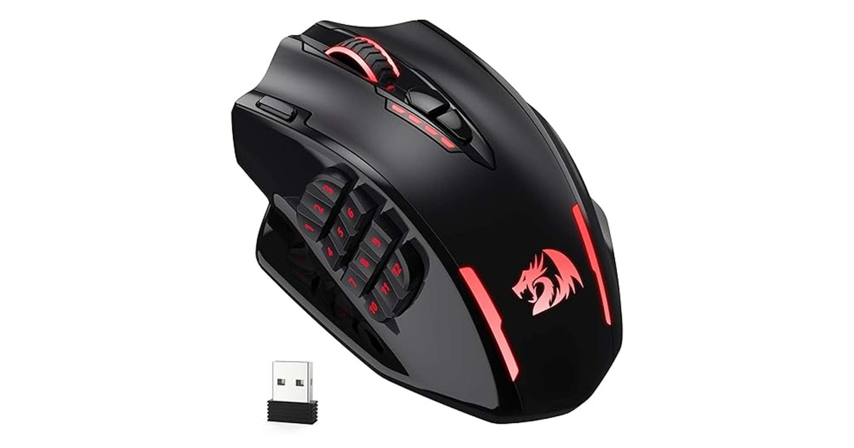 Redragon M913 Impact Elite Wireless Gaming Mouse, 16000 DPI Wired ...
