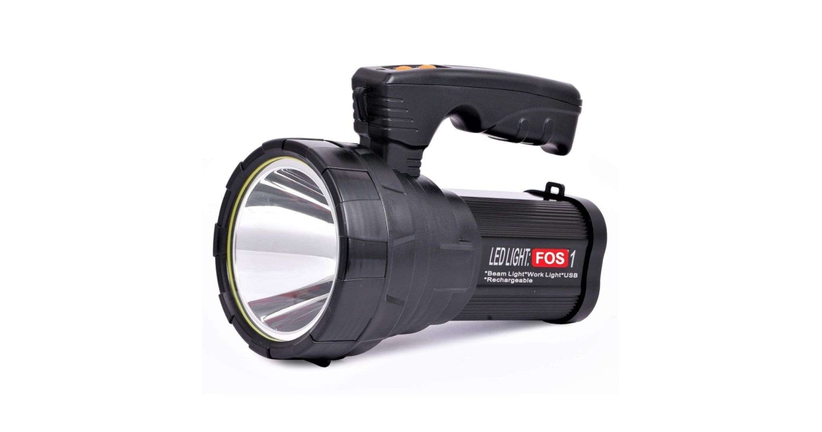 FOS LED Search Light 15W with 6000 mAh Lithium | LX INDIA